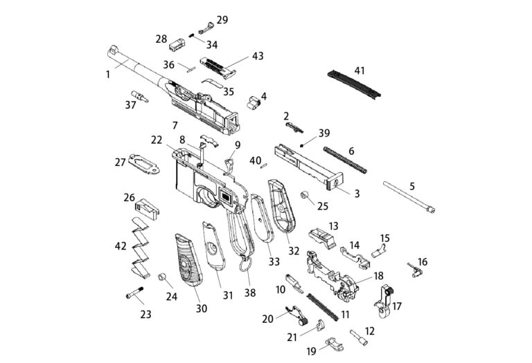 パーツ販売 ｜ Mauser C96 Red9 Blowback - A!CTION